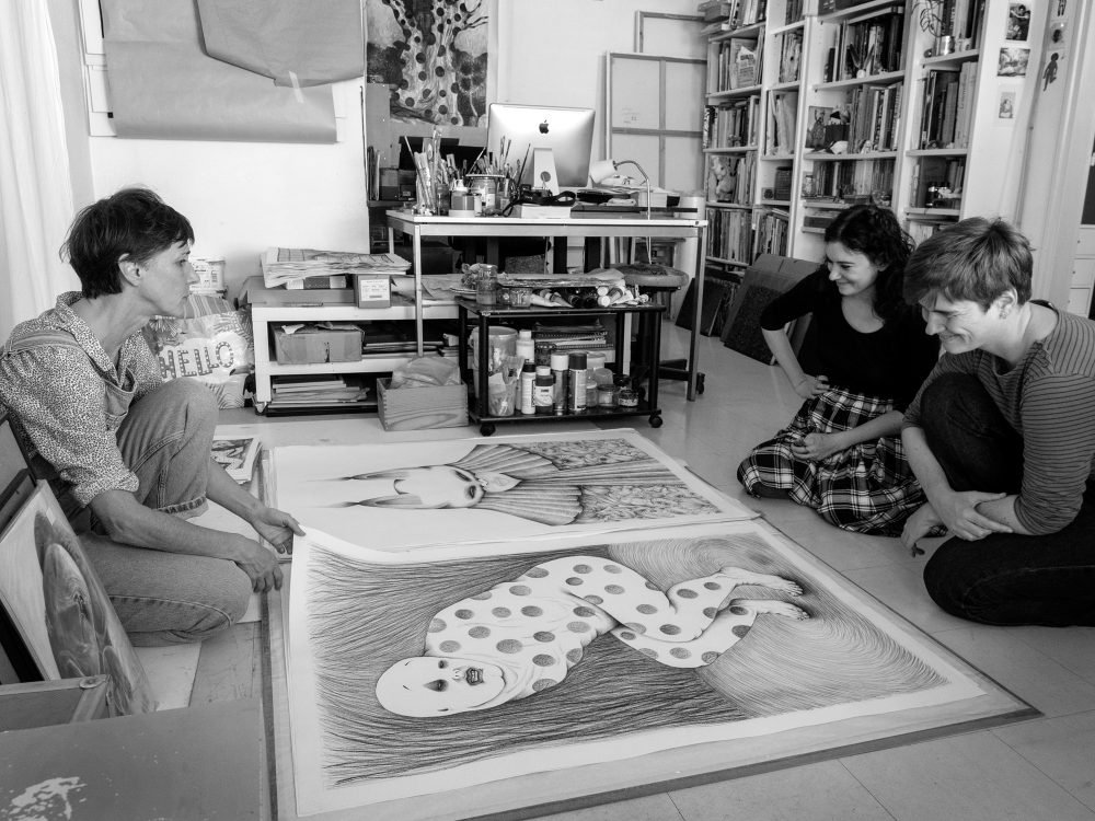 Florence Gardelle & Lisa Chetteau dans l’atelier de Céline Guichard ...